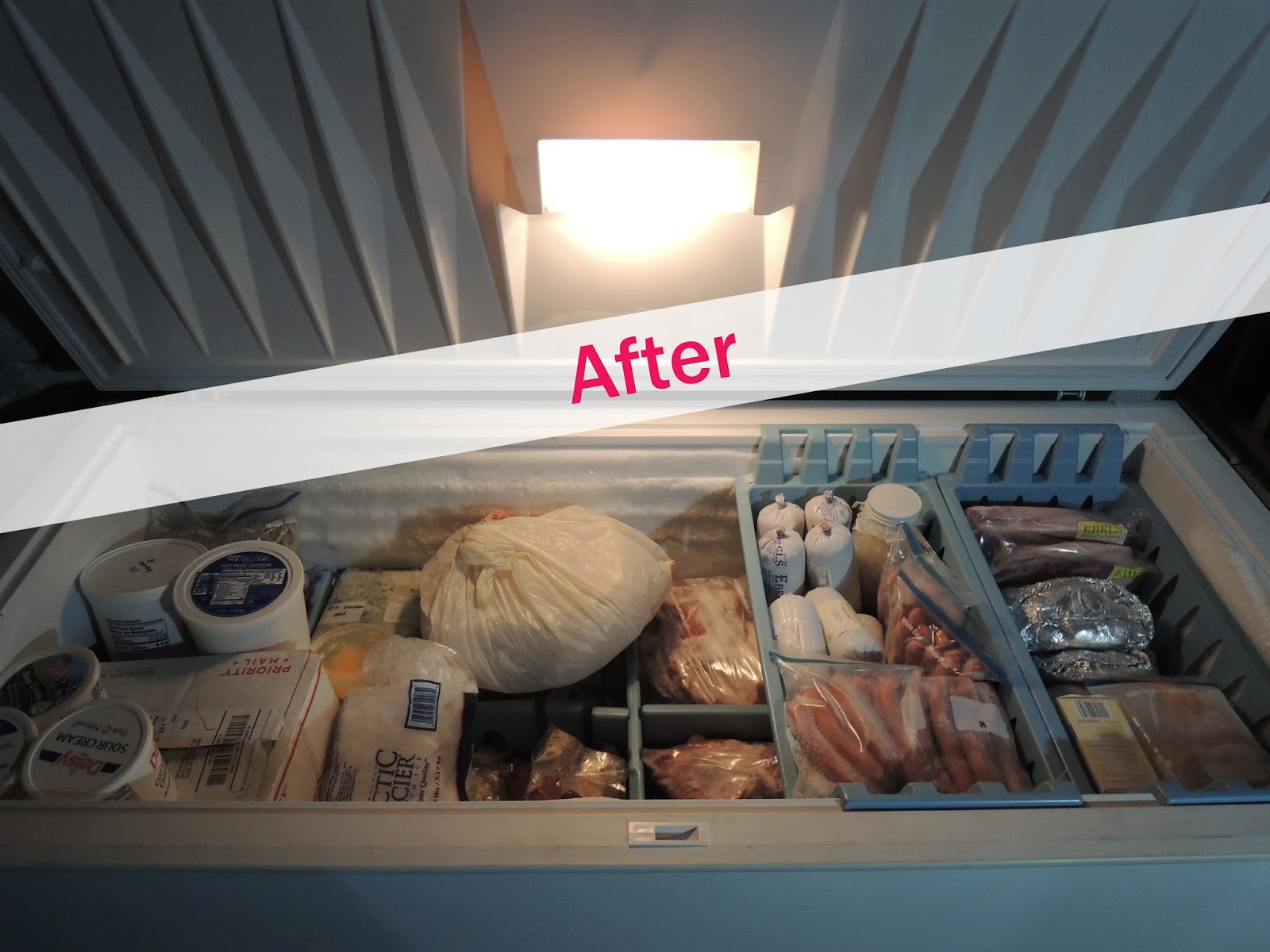 Free Time Mom: Deep Freezer - Before and After Organizing