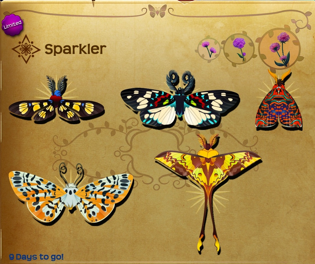 A Flutter Starlight Journey: Sparkler Firefly Event: Moth Set and Deco ...