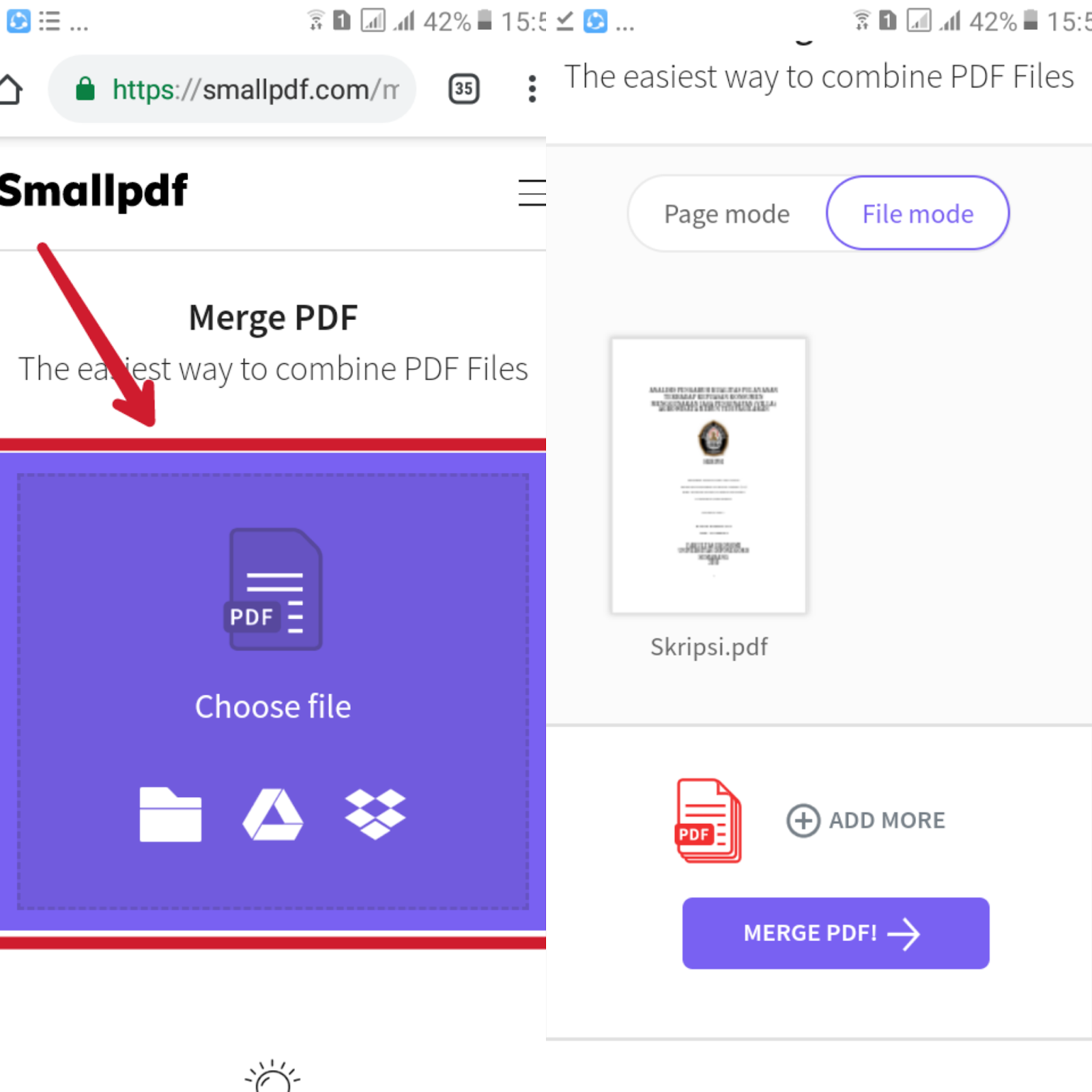 cara menggabungkan file pdf menjadi satu lewat HP - Renz32 blog
