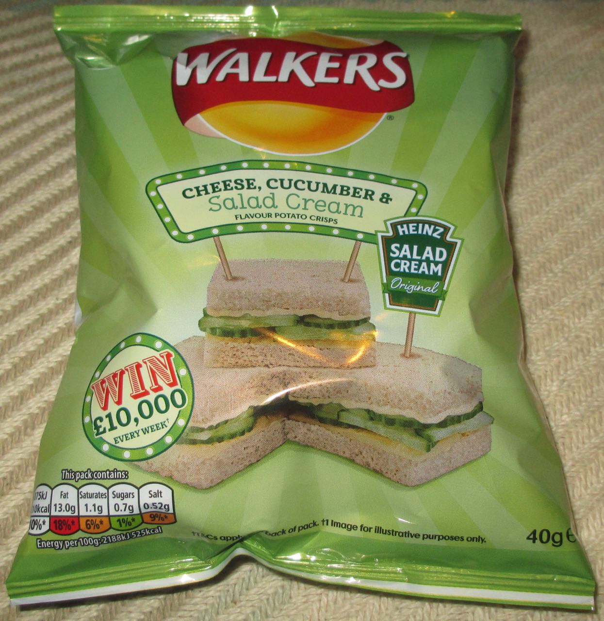 FOODSTUFF FINDS: Walkers Cheese, Cucumber and Salad Cream Sandwich ...