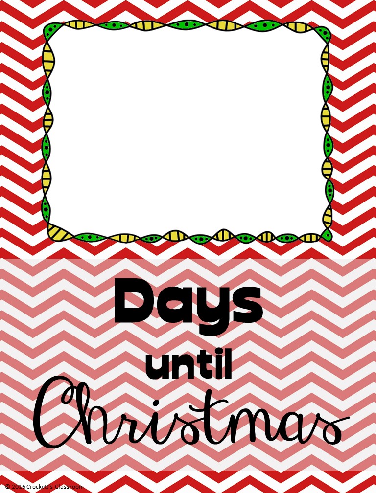 Countdown Posters, editable - Classroom Freebies
