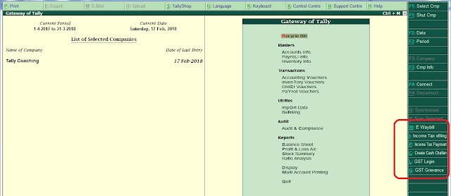 Goodwill Learning World: Tally TDL for Login to Income Tax, GST and E ...