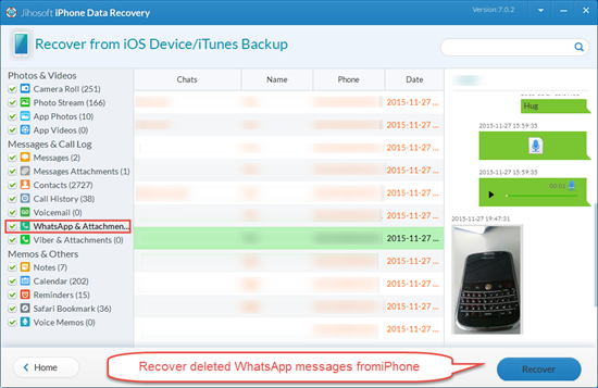 iPhone Data Recovery: [WhatsApp Recovery]Retrieve Deleted WhatsApp ...
