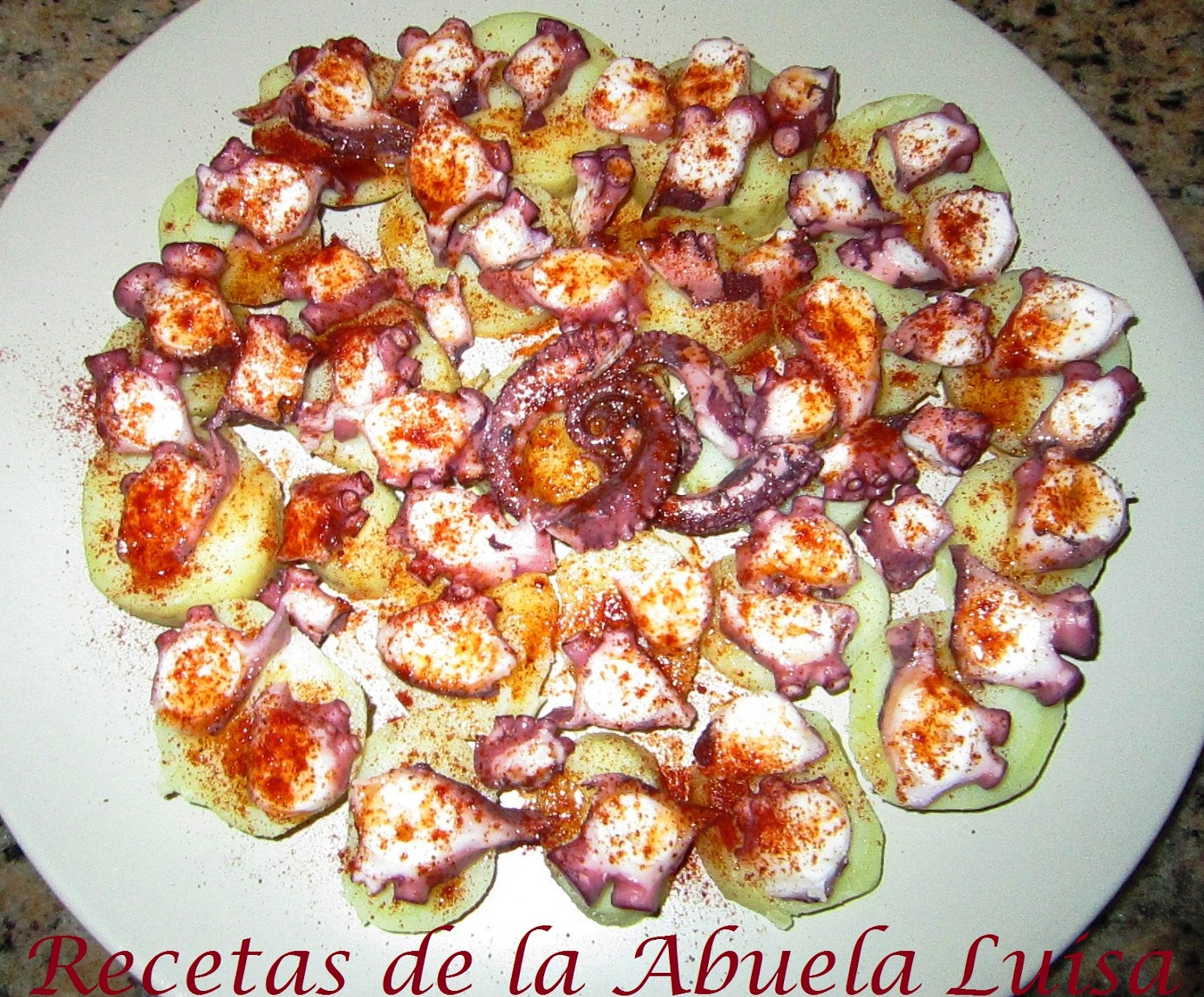 PULPO A LA GALLEGA : Recetas de la Abuela Luisa