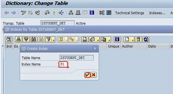TECHSAP : SQL trace with use of Primary Index and Secondary Index