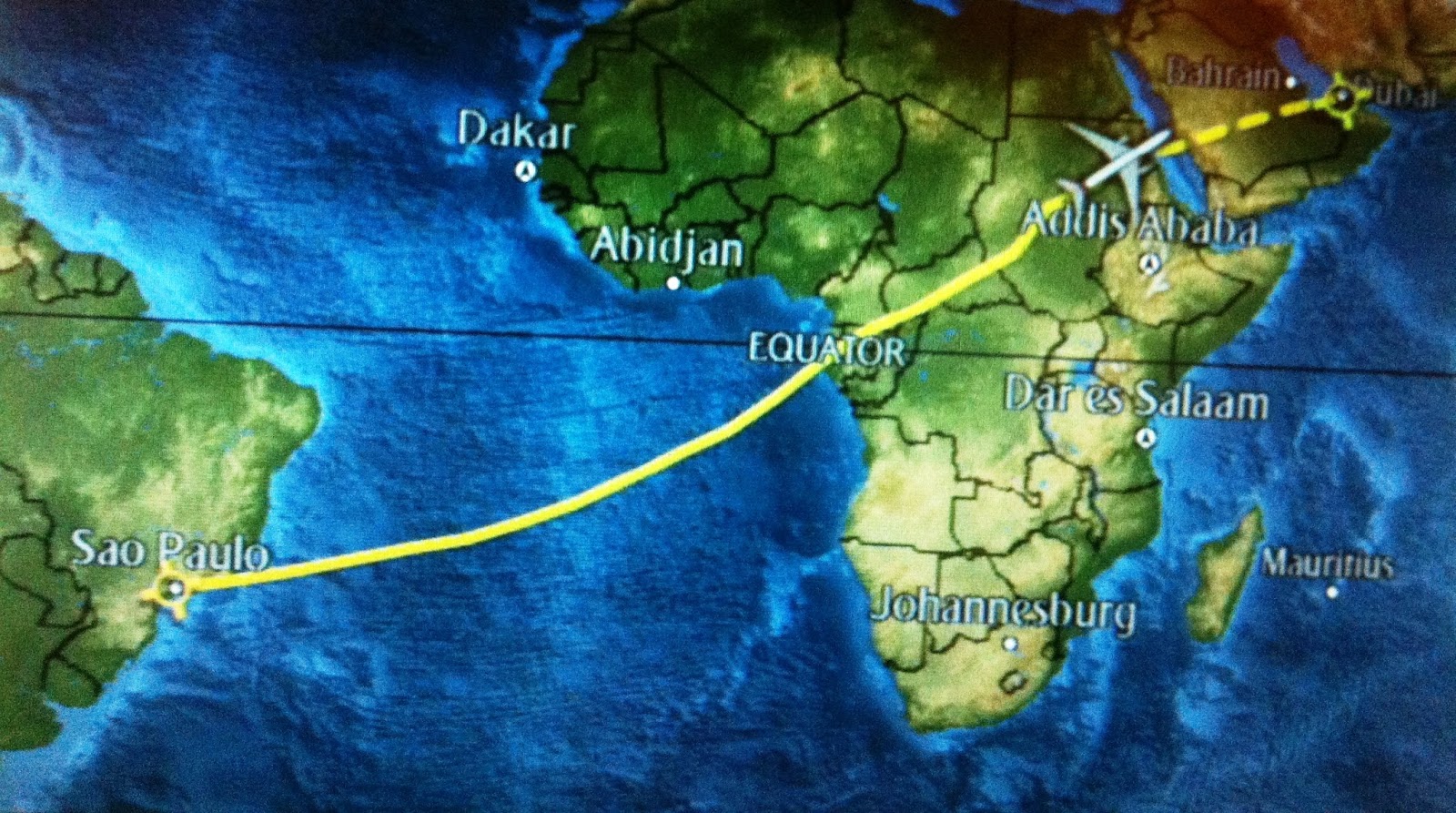 VOO EMIRATES EK 262 - GRU-DXB - Mundo A