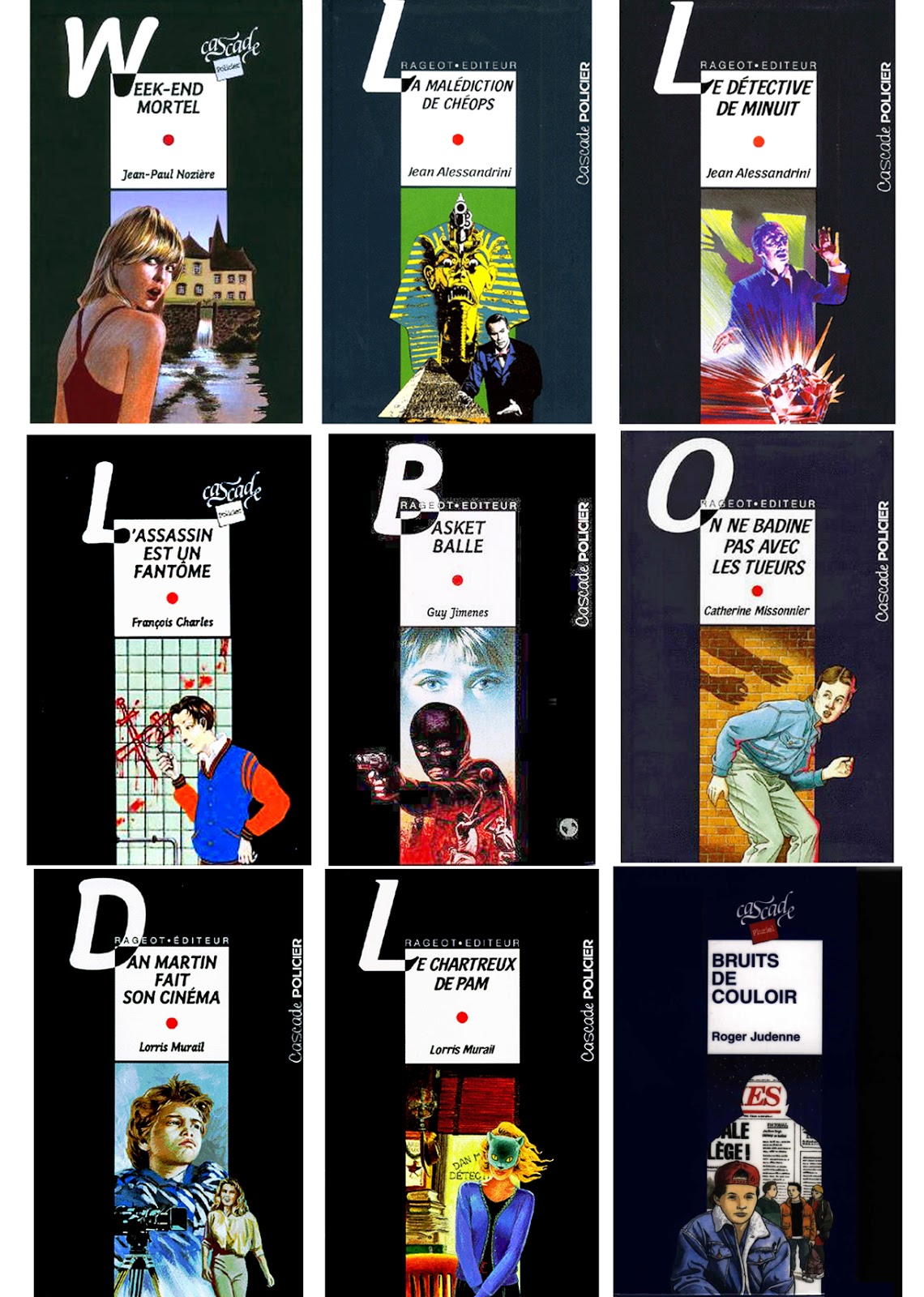 Eclectisme: "Cascade Policier" et "Cascade Pluriel", chez Rageot (2)