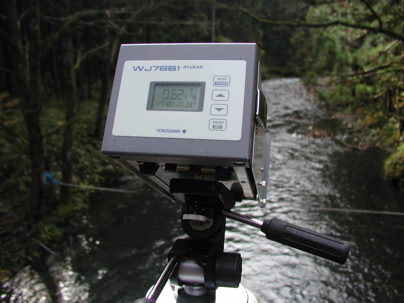 Takiya River, Niigata: Flow velocity measurement by radar