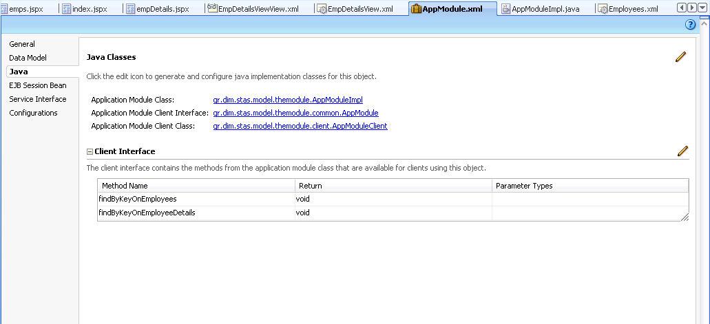 Born To DeBug: ViewObjectImpl findByKey(Key key, int i) example