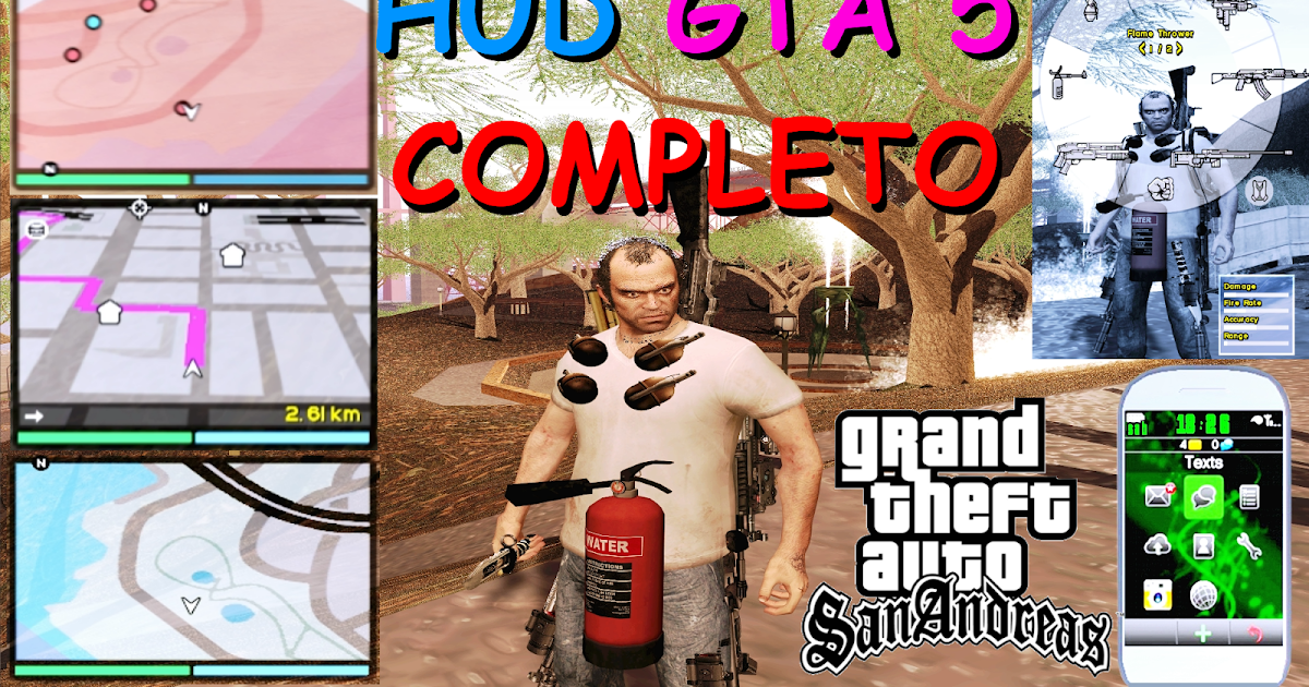 HUD GTA V para gta sa