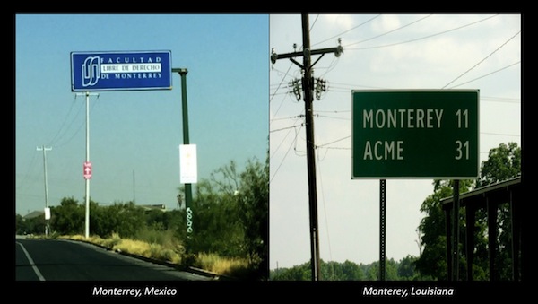 nattieconcepts: Desde Monterrey, Mexico a Monterey, Louisiana