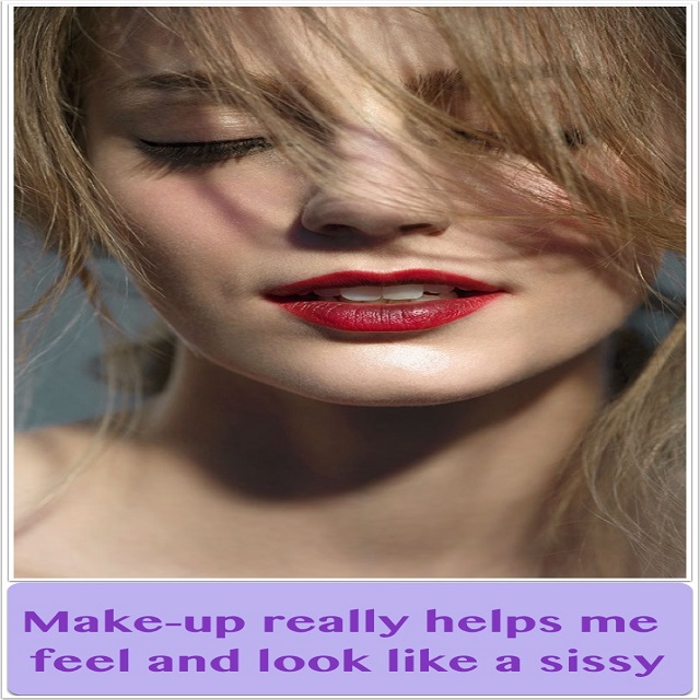 Star TG Captions: Makeup really helps sissies