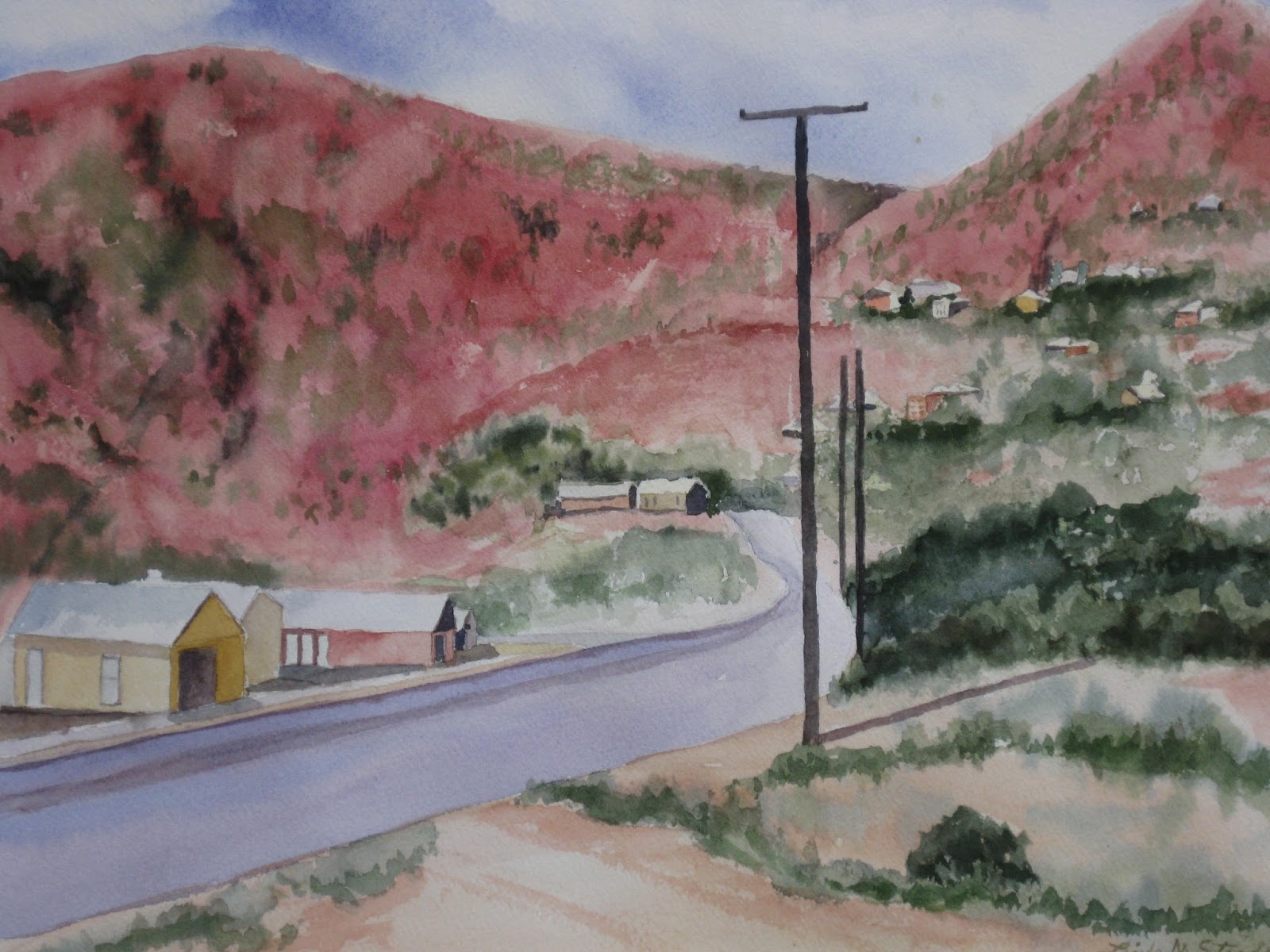 Linda's Watercolors of the West: Paintings of Jerome, Arizona