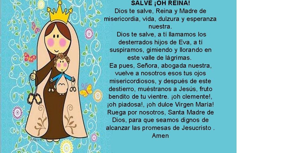 Profe de Religión CEIP. GUADALQUIVIR: Oración SALVE