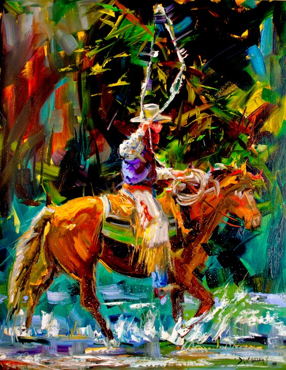 Daily Painters Abstract Gallery: ARTOUTWEST DIANE WHITEHEAD Roping ...