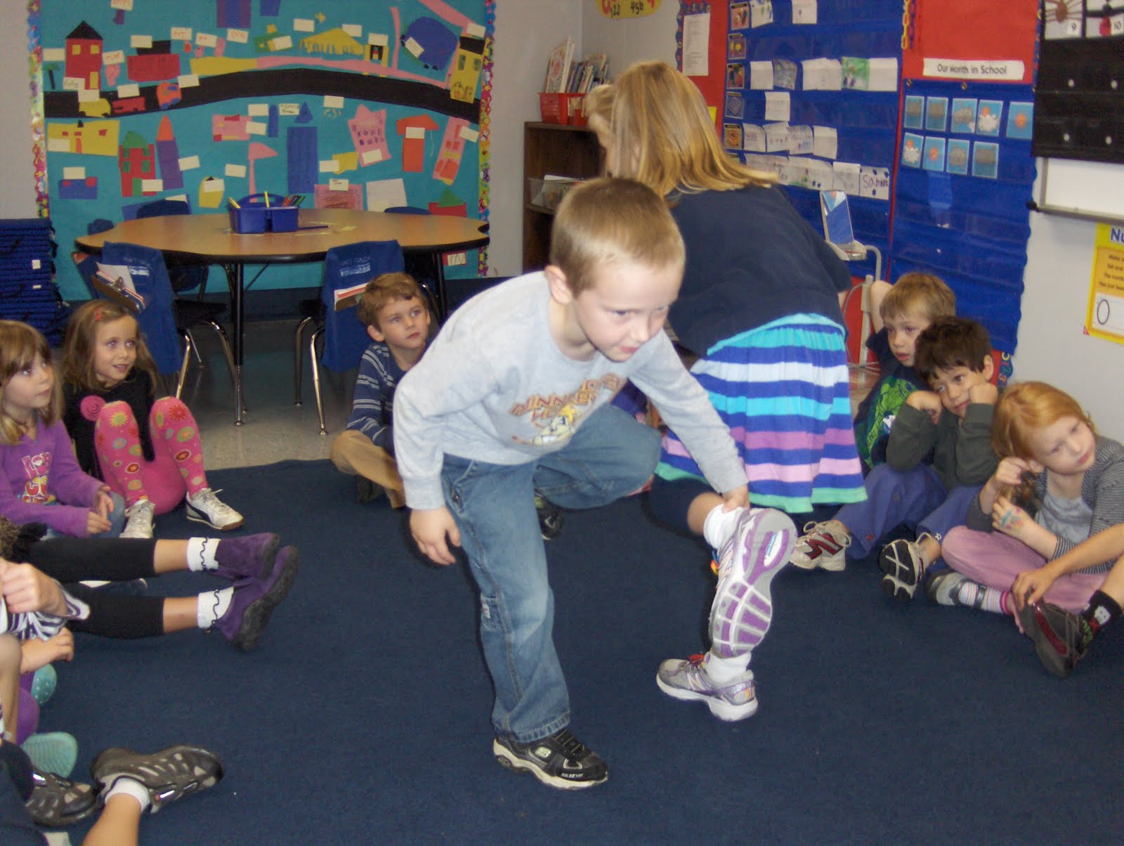Amy Hazen's Classroom Blog: Foot Handshake
