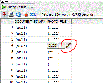 Ham and Java Sandwich: SQL Developer - viewing BLOBs or CLOBs with the internal viewer