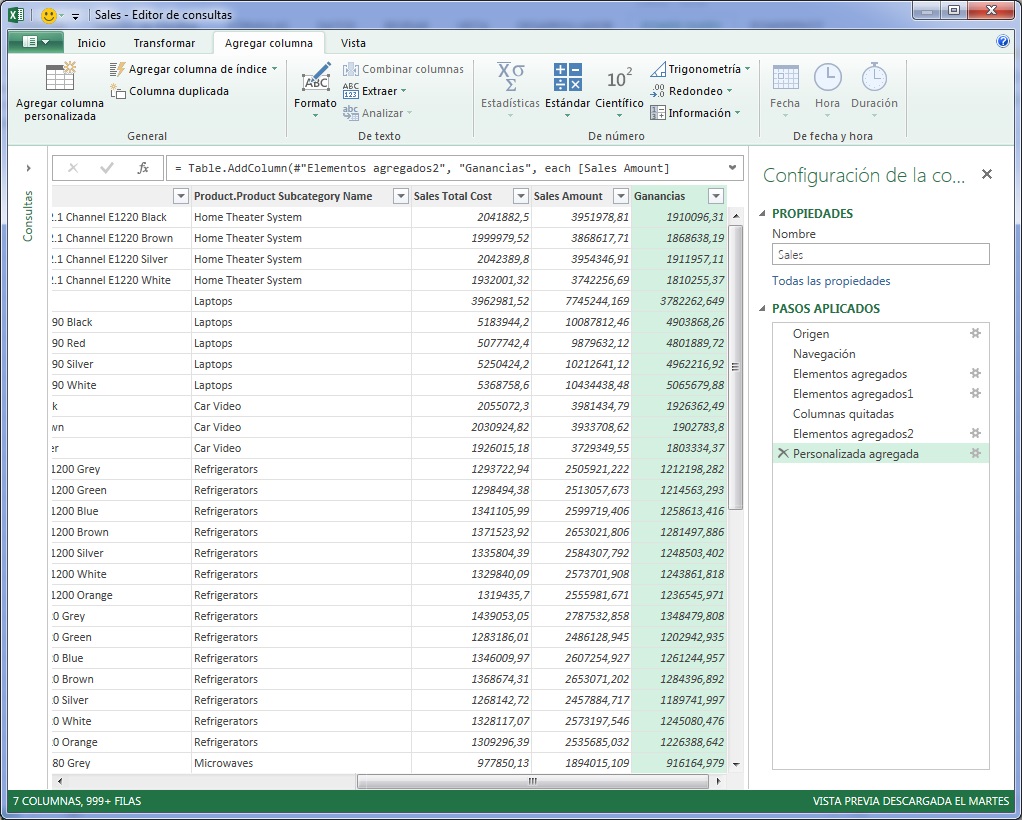 Microsoft Power Query para Excel: Obtener datos externos - Desde una ...