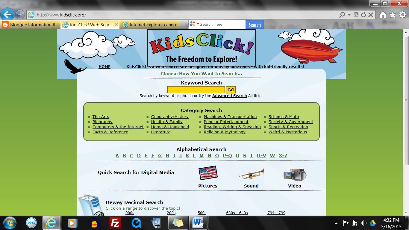 Online Reference Resources for Young People: Search Engines and ...