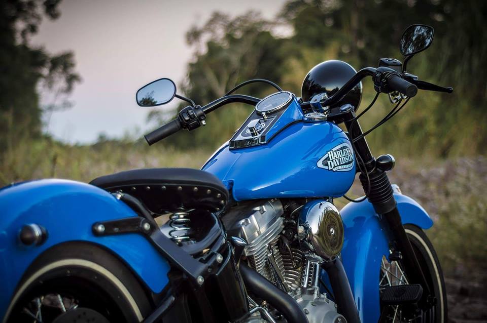 biker excalibur II: Blue Motorcycles