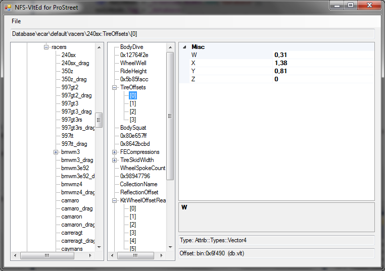 NFS: ProStreet Modding Tools Update progress