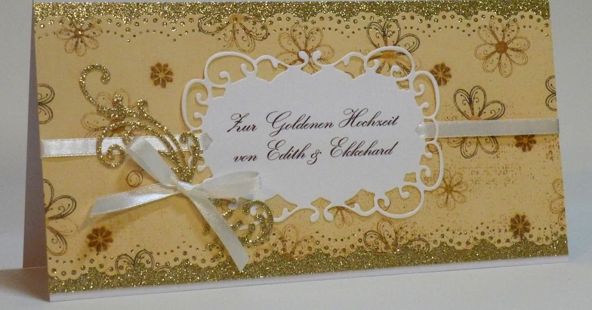 Simones Karten-Ecke: Karte zur Goldenen Hochzeit / Card for a Golden ...