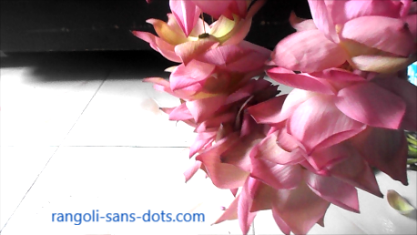 How to make lotus flower garland