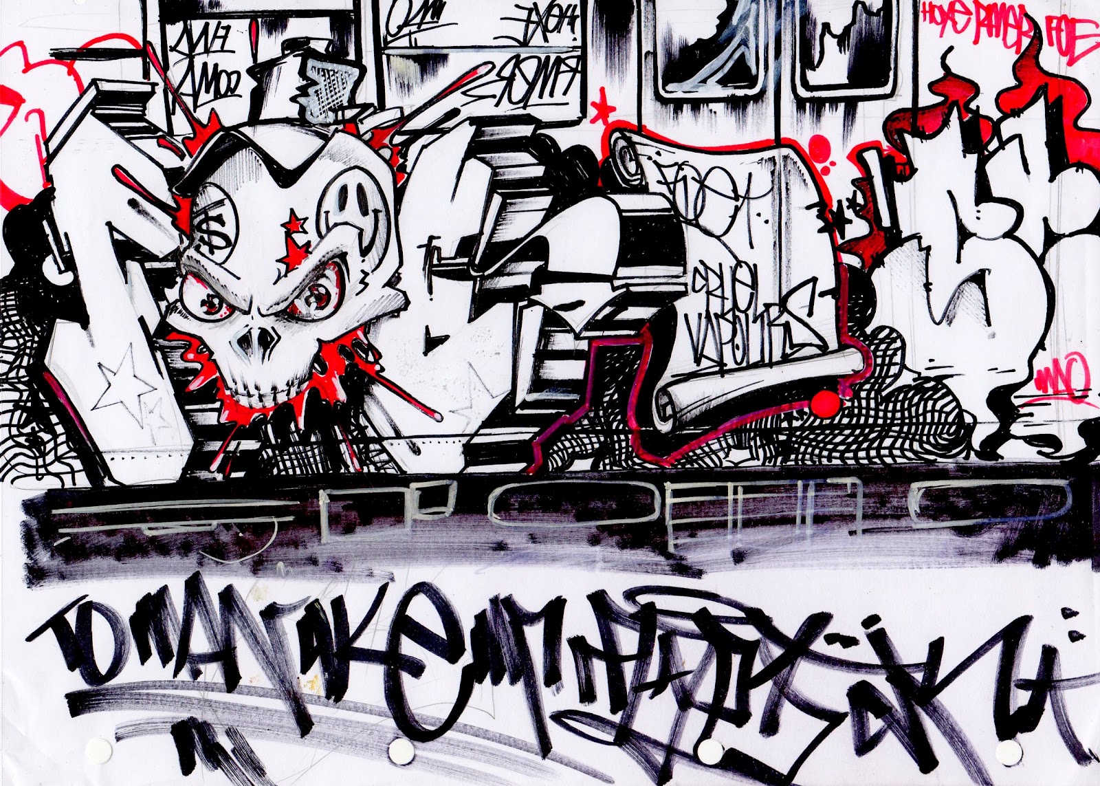 skroez cvk - Cardiff based graffiti artist: July 2012