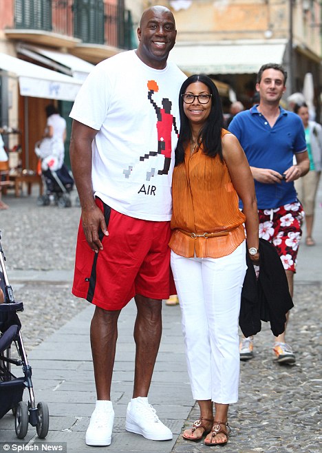 Entertainment News: Magic Johnson and wife spotted in Italy on Vacation