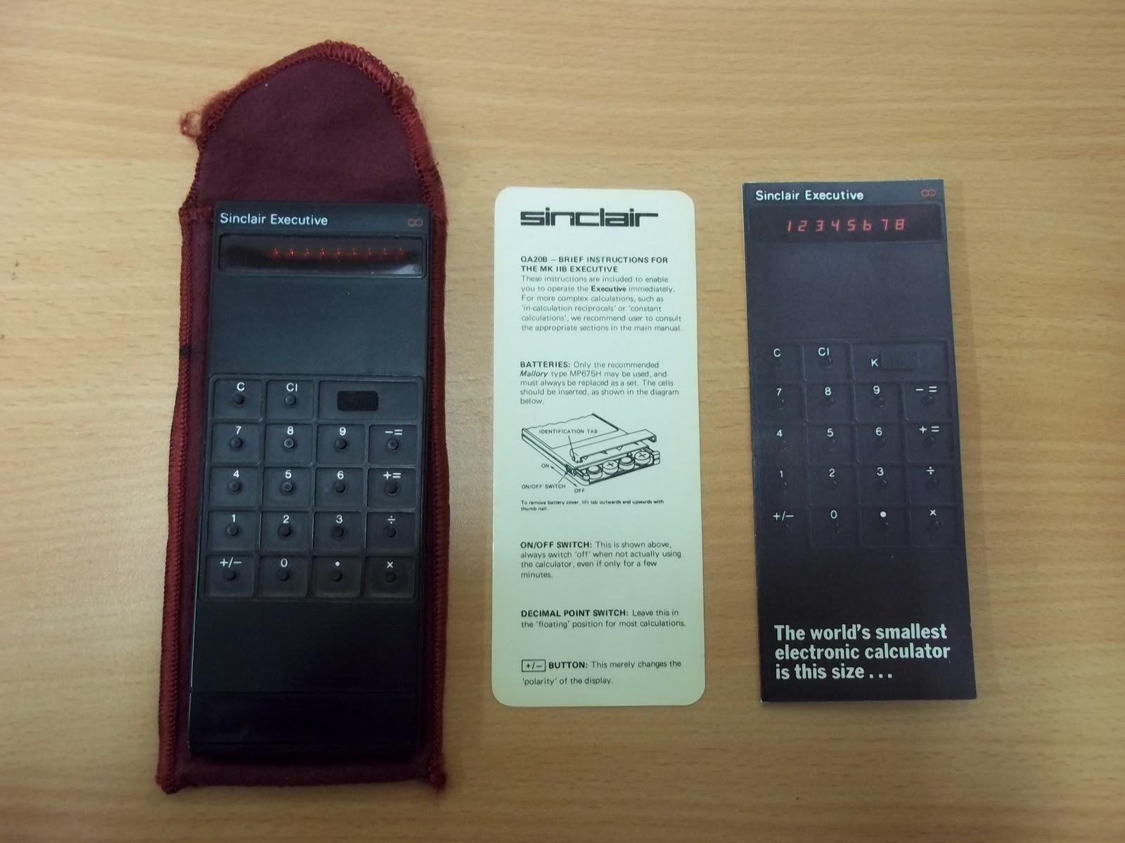 News from the stores: Sinclair Executive Pocket Calculator - it all ...