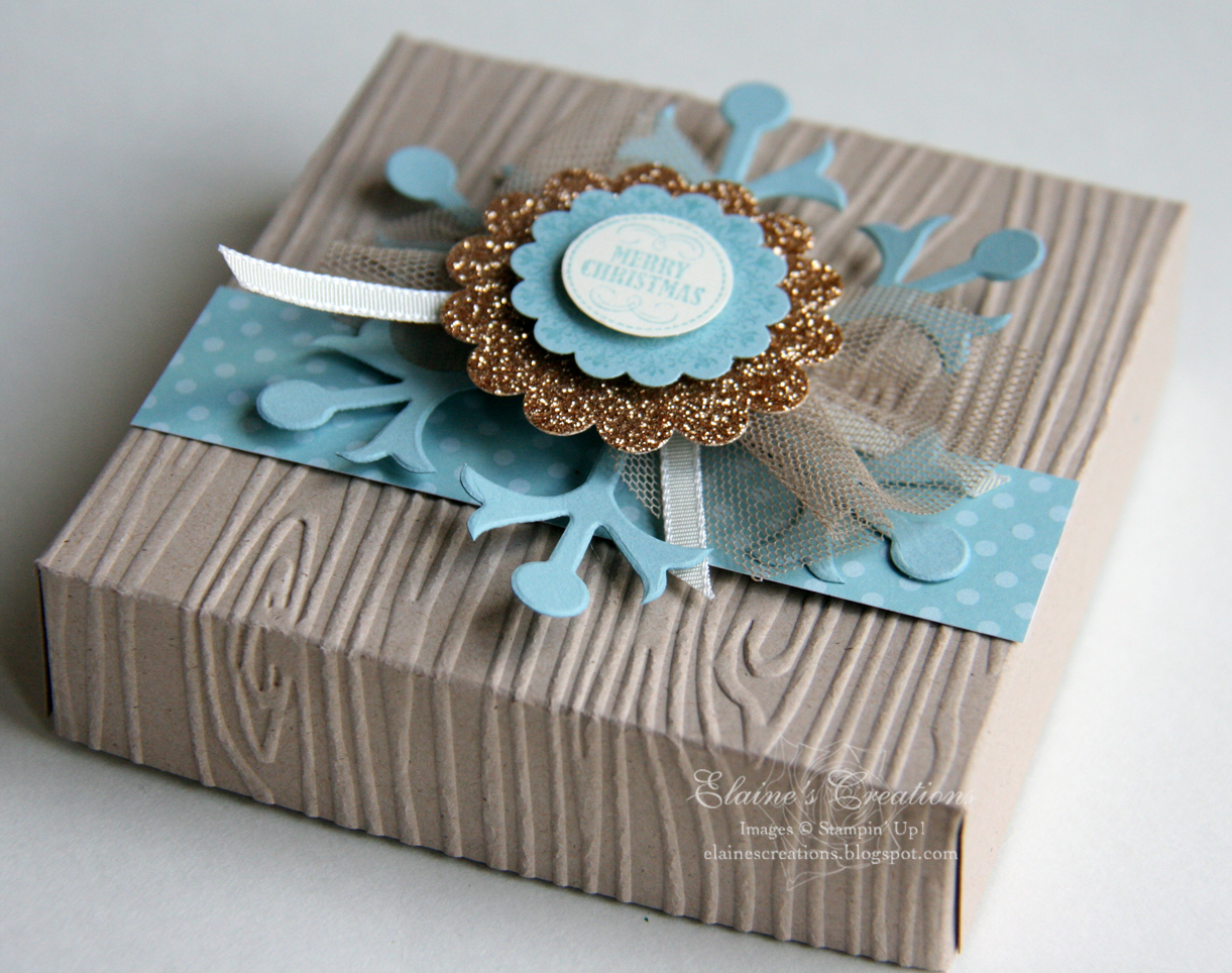 Elaine's Creations: Snowflake Box