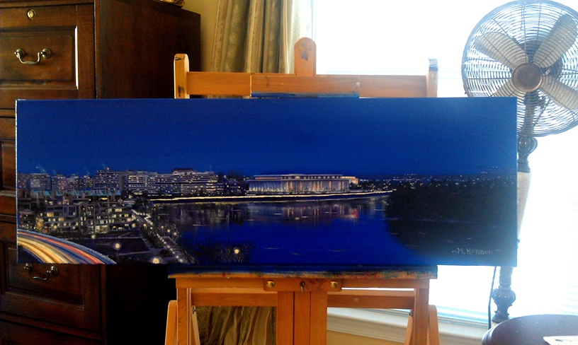 Meredith Hannon Studio Blog: The Painting Process: The Kennedy Center