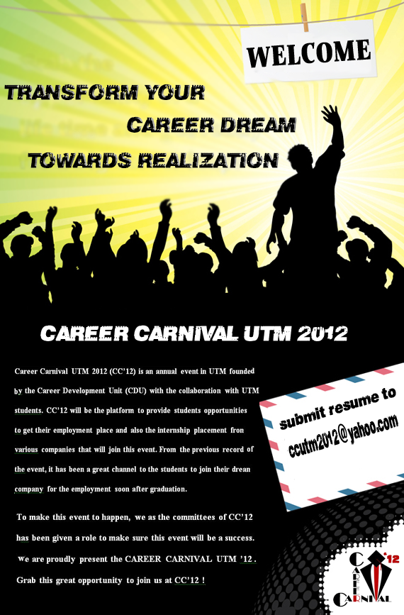 CAREER CARNIVAL UTM 2012: WELCOME TO CAREER CARNIVAL UTM 2012