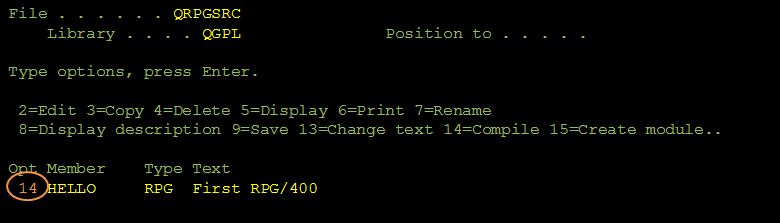 RPG/400: เริ่มต้นกับ RPG/400