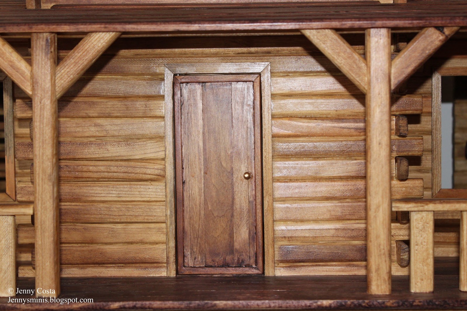 Jenny's Miniatures: The Finished Log Cabin