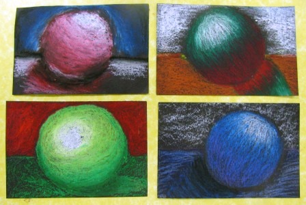 ARTISUN: 7th Grade Oil Pastel Spheres