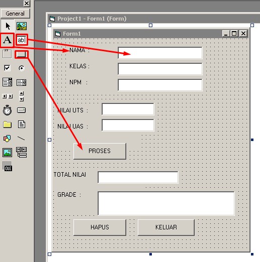 Membuat Program Mahasiswa Pada Visual Basic