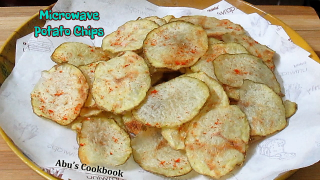 Microwave potato chips | Microwave chips | How to make chips in ...