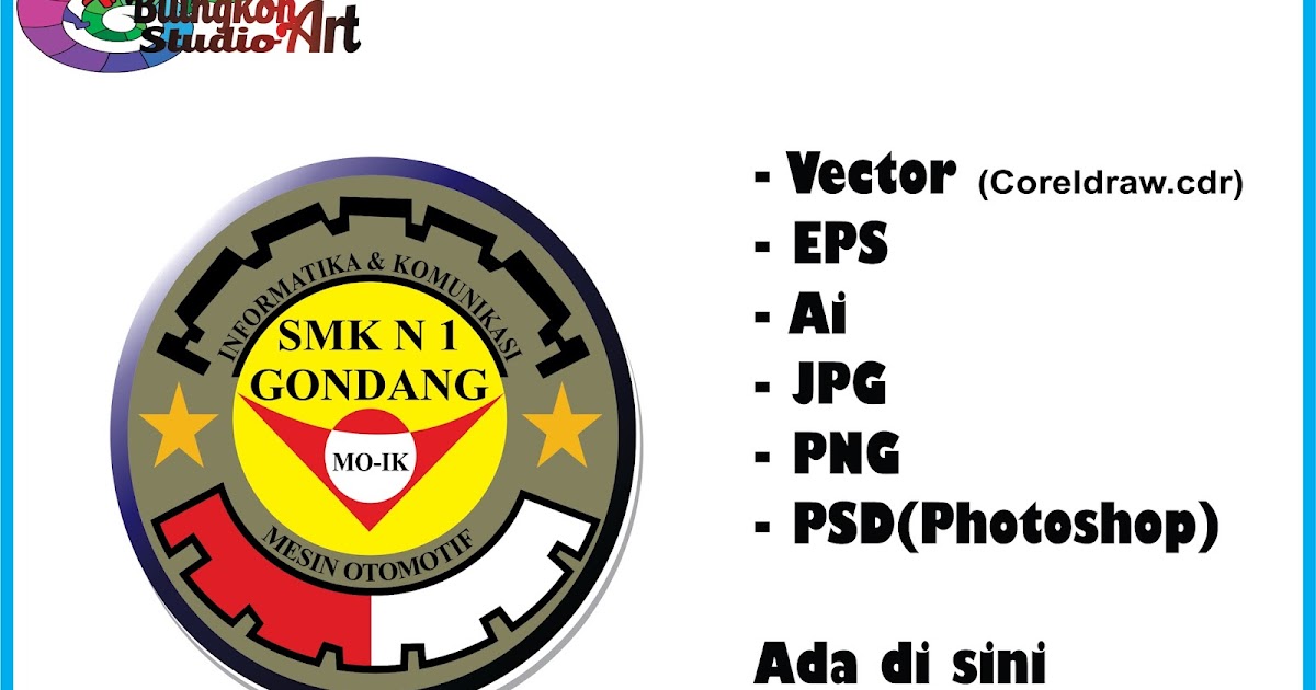 Logo SMK N GONDANG 1 Vector (coreldraw.cdr), eps, ai, png, jpg dan psd ...