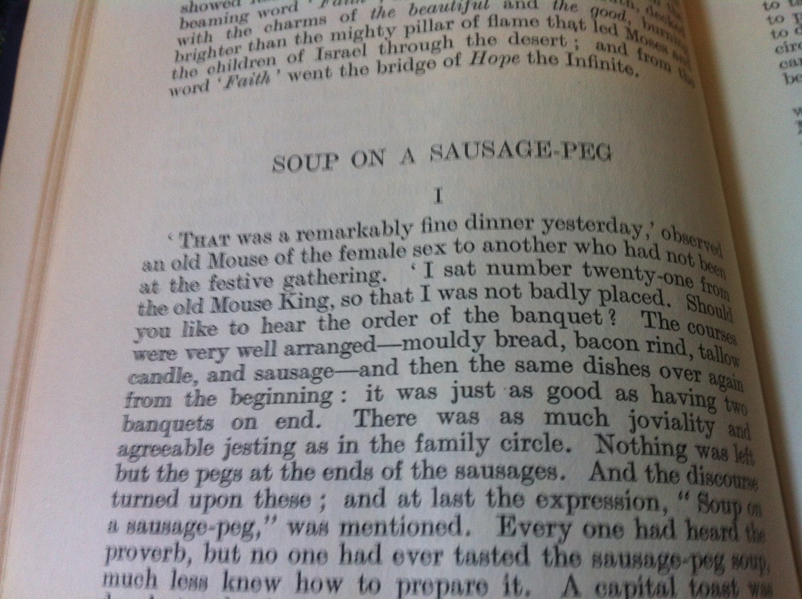 Fairy Tale Recipes: Hans Andersen's Soup on a Sausage-Peg Recipe