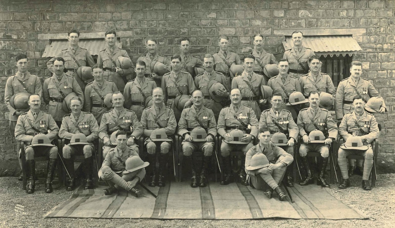 British Army Medals: 2nd Devonshire Regiment officers, Razmak, India 1924