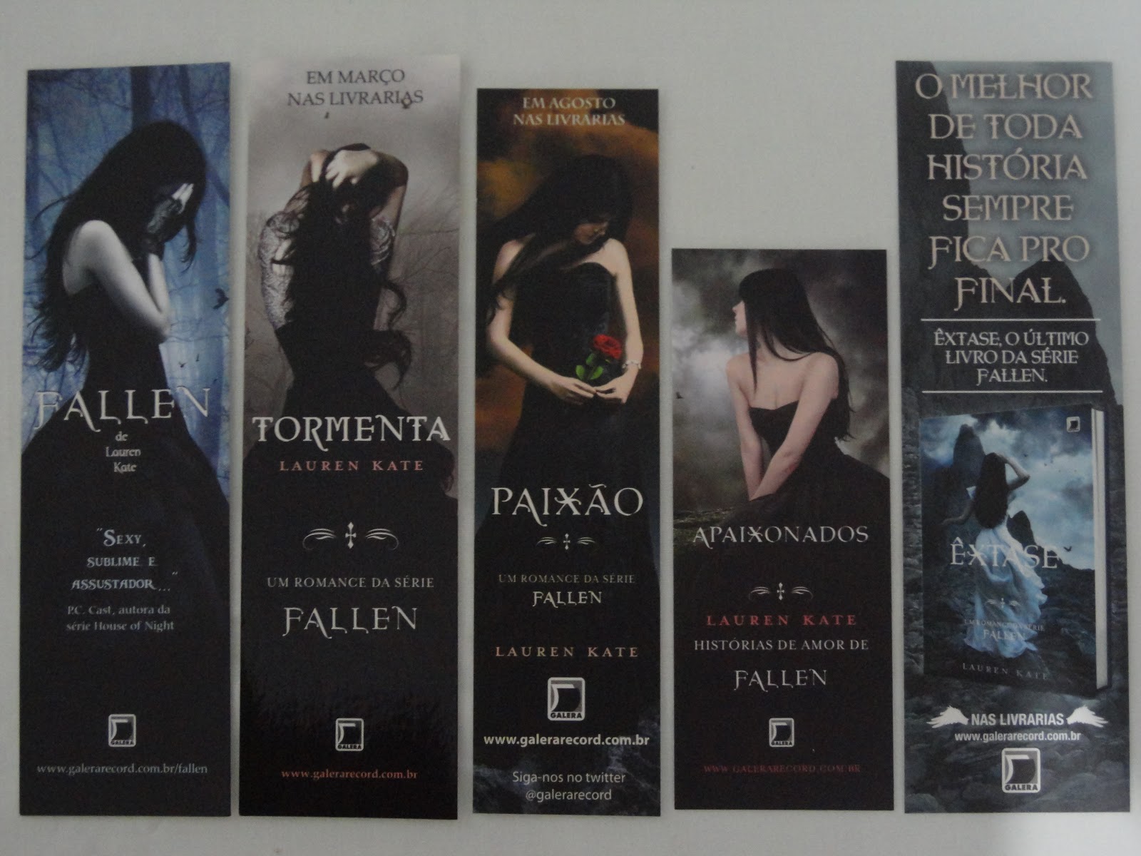 O Marca Páginas: Marcadores Fallen, completos [ah meu Deus! ] que alegria!