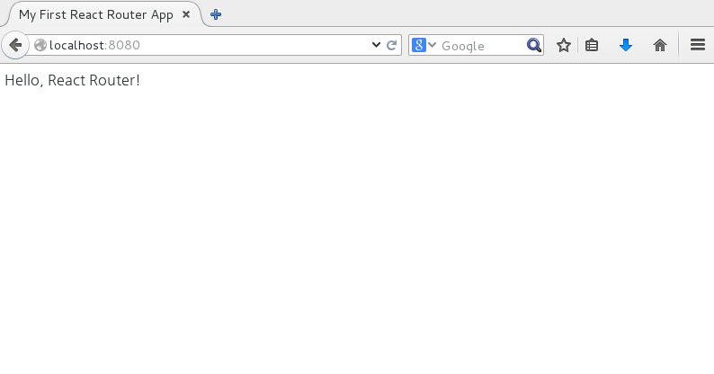 Fail Setting: react-router-tutorial #01 setting up Fail Setting: react-router-tutorial #01 setting up