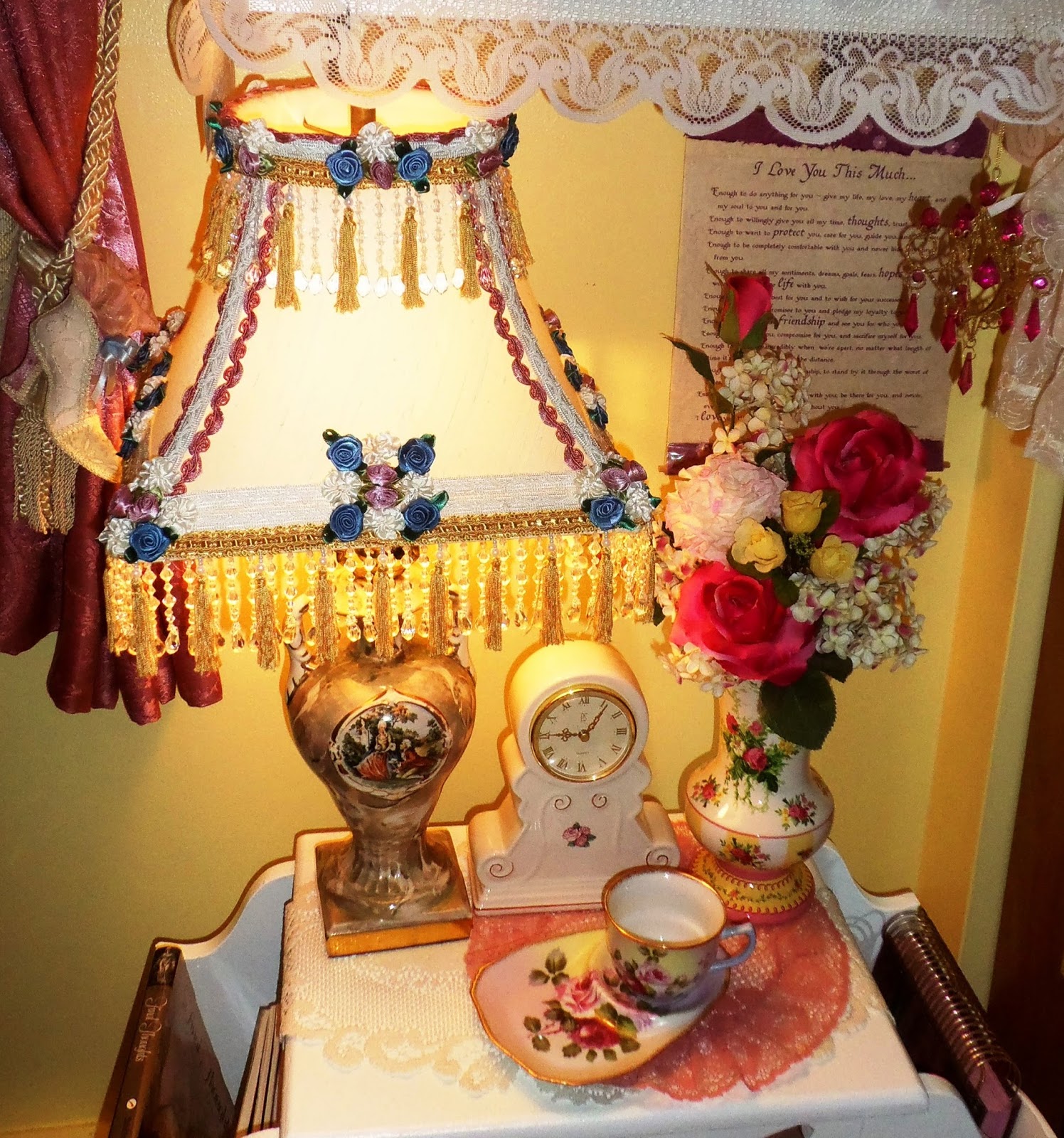 DEBBIE-DABBLE BLOG: Lamps and Shades in My New "Sitting Room"