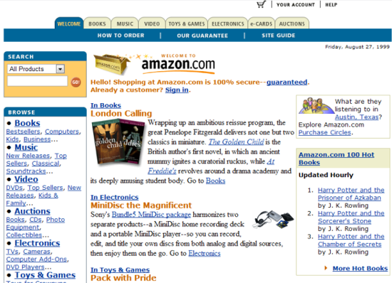 First Versions: Amazon