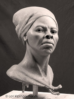 Lori Kiplinger Pandy Sculpture: Finishing ceramic clay portrait of ...
