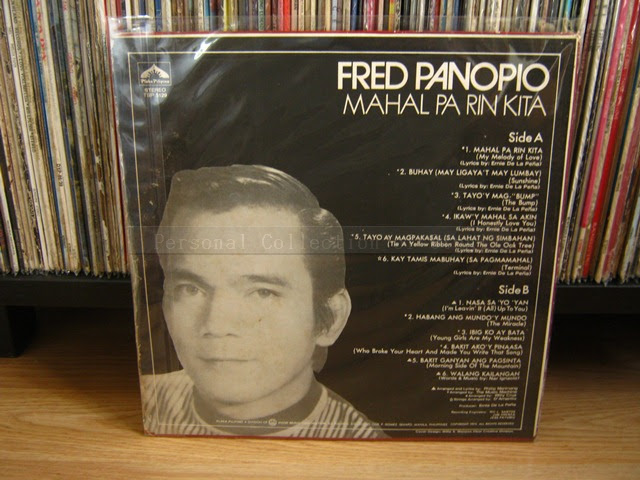 My OPM LP Collection: Fred Panopio