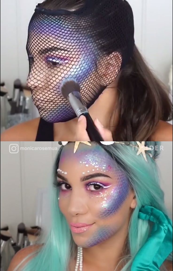 Mermaid Scale Makeup