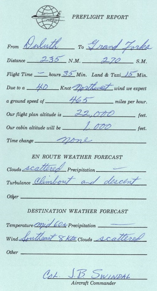 Rare Document --- An Air Force One Preflight Report From Sept. 1963 ...