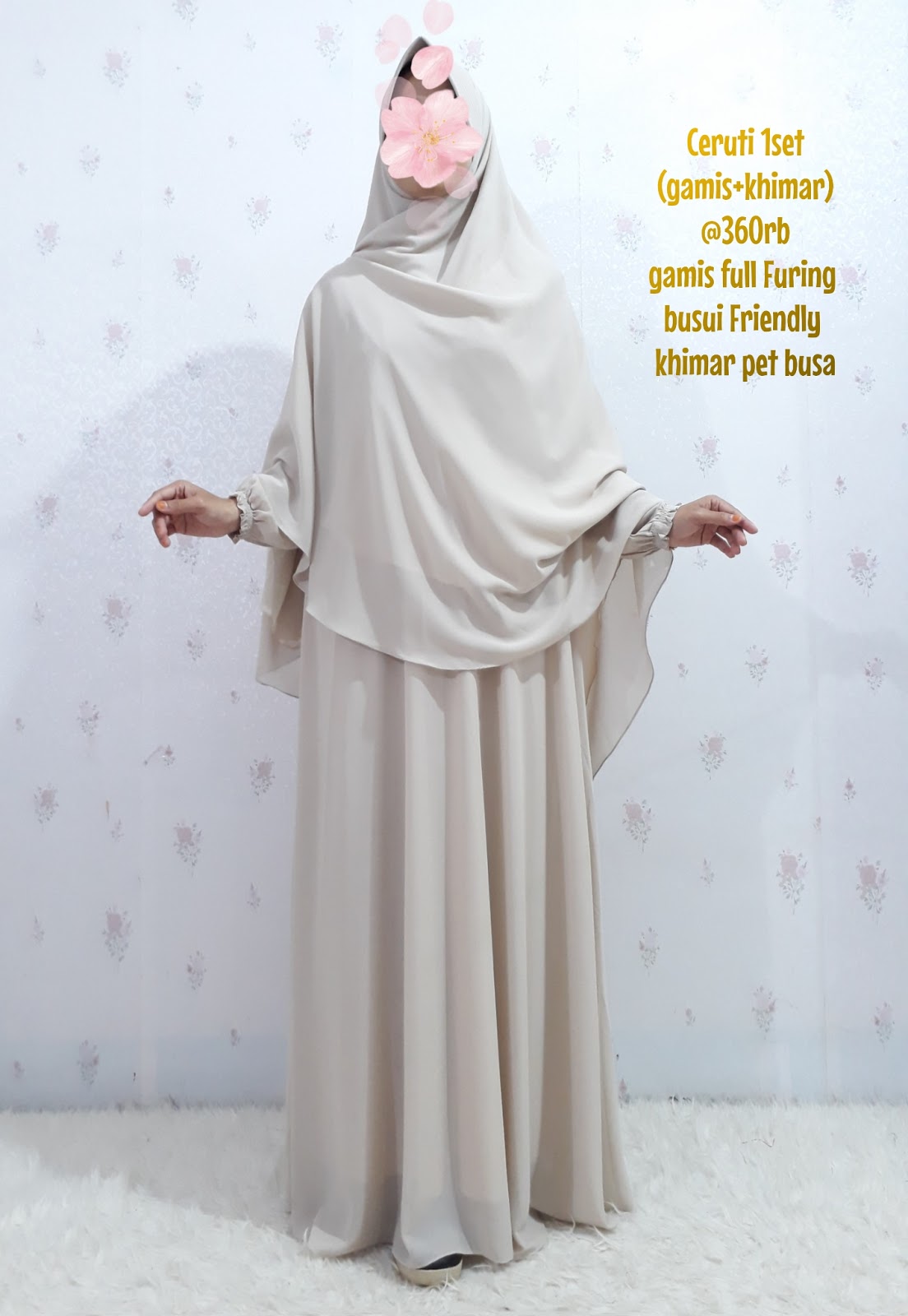 Gamis Hum.com: GAMIS 1set ( GAMIS DAN KERUDUNG )